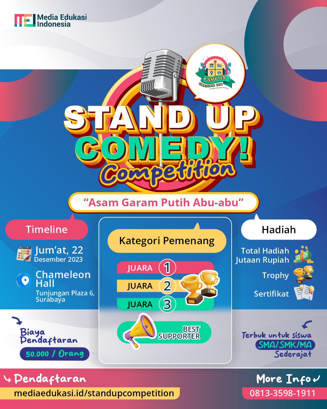 Stand Up Comedy Competition - Media Edukasi Indonesia